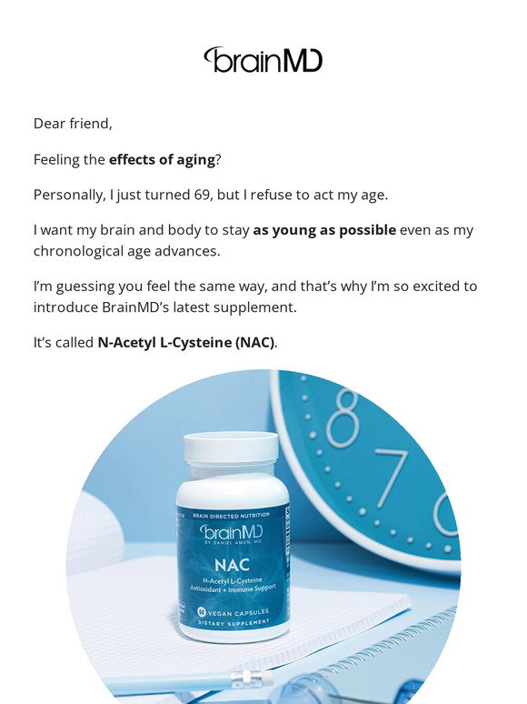 BrainMD: Dr. Amen Introduces NEW NAC Supplement | Milled
