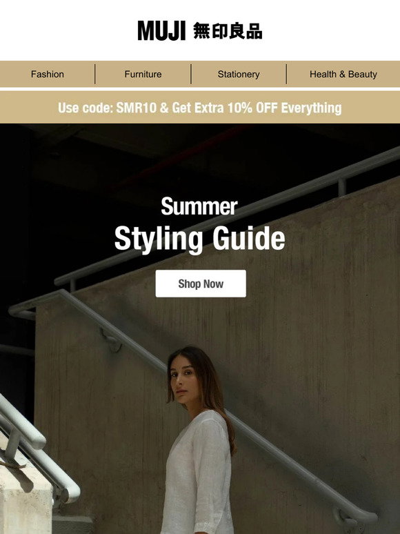 MUJI: Summer Special: Styling Tips | Milled