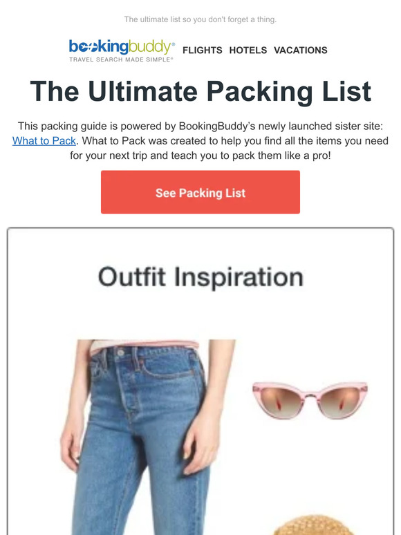 Booking Buddy: What to Pack for Your Next Trip | Milled
