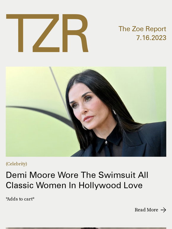 The Zoe Report: Demi Moore Wore The Swimsuit All Classic Women In ...