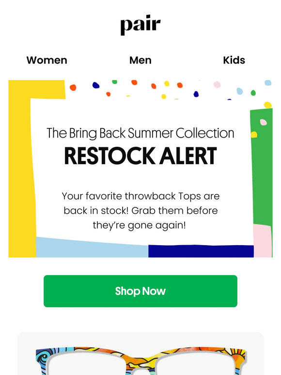 Pair Eyewear: Bring Back Summer RESTOCK | Milled