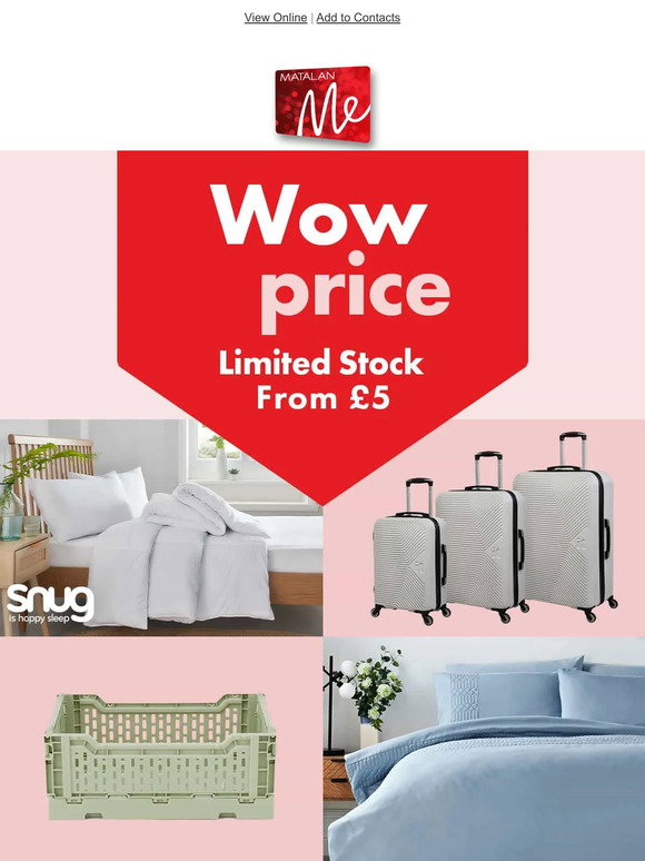 Matalan: Get ready to WOW at these prices 💥 | Milled