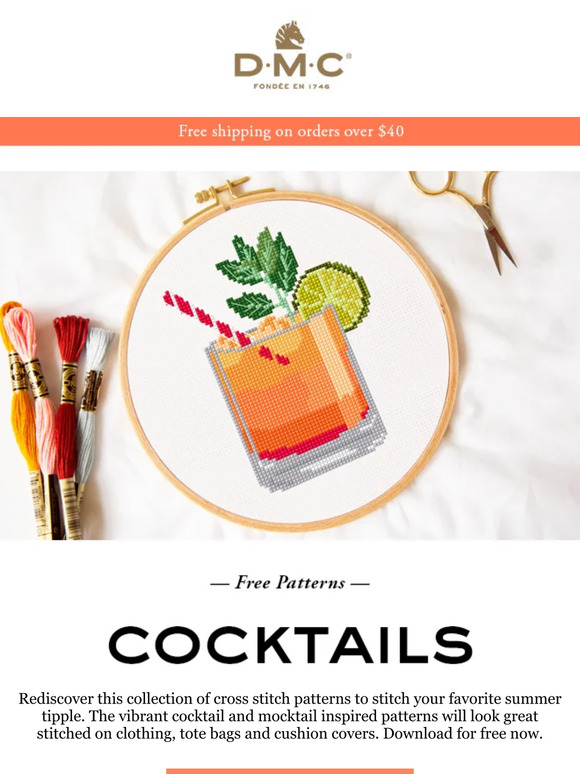 DMC: Free Patterns: Cocktails 🍸 | Milled