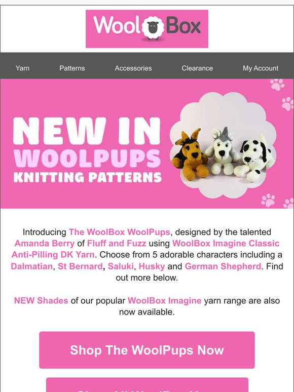 WoolBox - Knitting & Crochet: Introducing The WoolBox WoolPups – Now ...