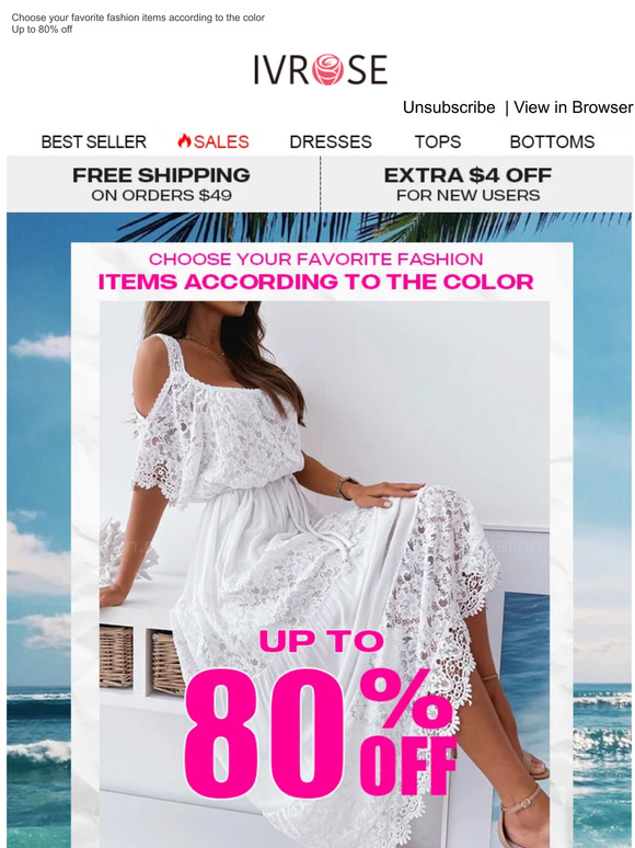 IVRose: Choose your favorite fashion items according to the color | Milled