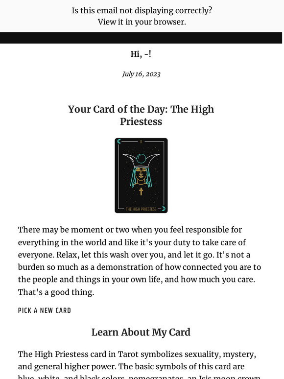 Astrology: Your Daily Tarot - Sun Jul 16 | Milled