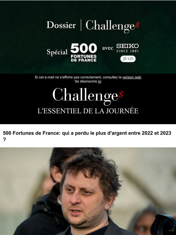 Challenges: 500 Fortunes de France: qui a perdu le plus d'argent entre ...