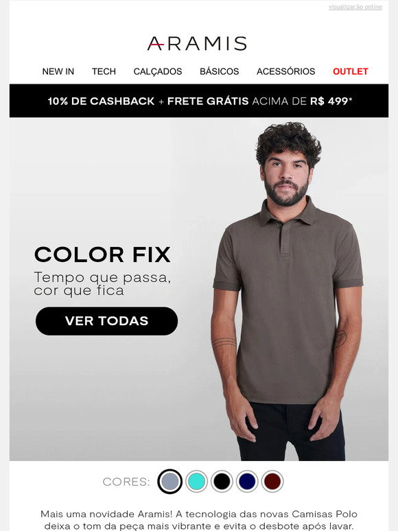 Aramis: Novas Polos, novas cores. Conheça a Color Fix! | Milled