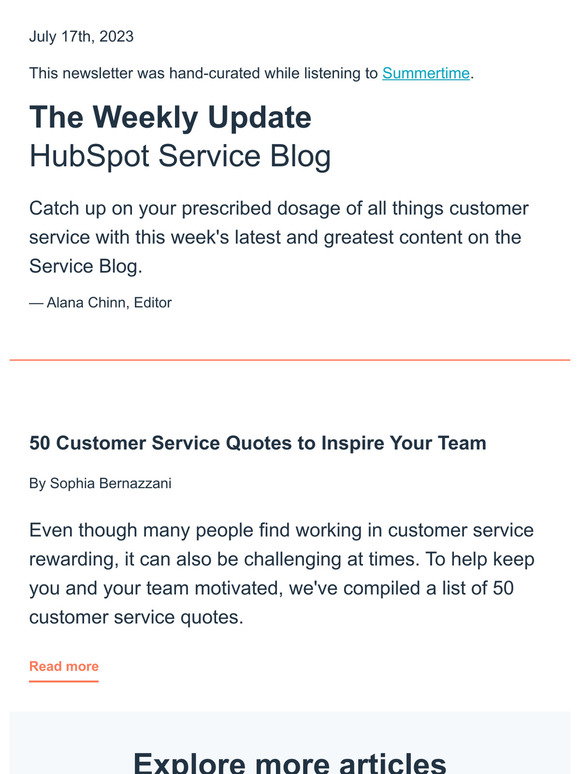 HubSpot: 50 Customer Service Quotes to Inspire Your Team | Milled