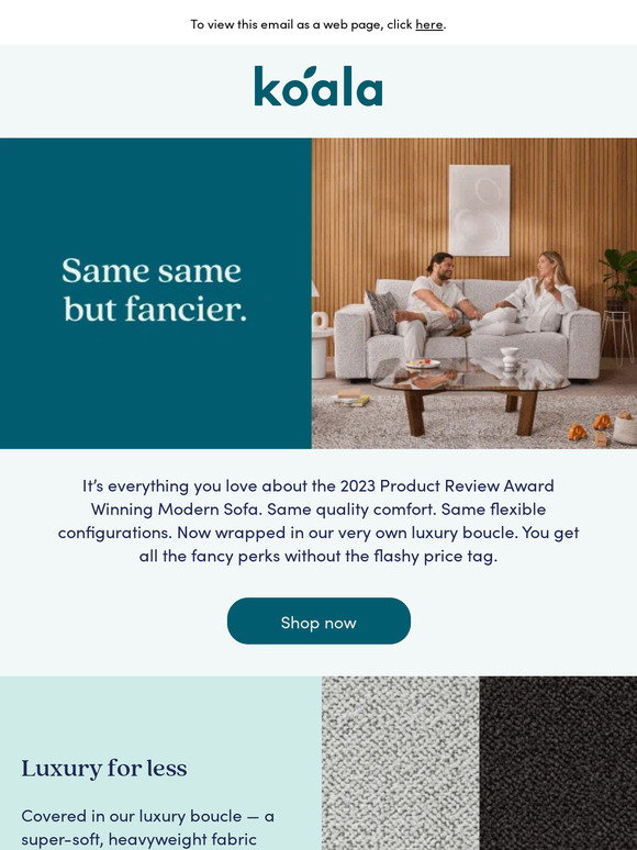 koala.ch: Oo la la ! The NEW Modern Sofa Luxe Edition is here | Milled