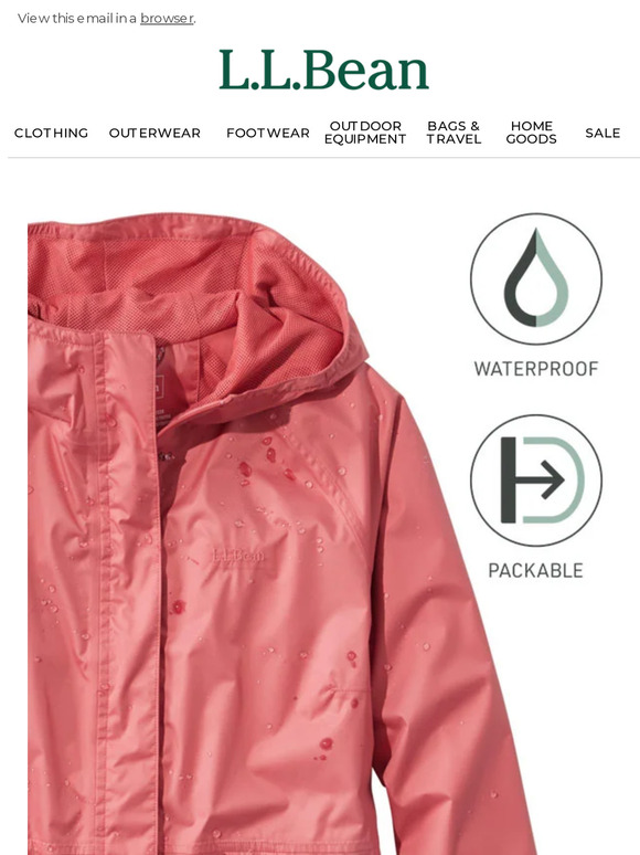 L.L.Bean: A Windbreaker That Blocks Wind and Rain | Milled