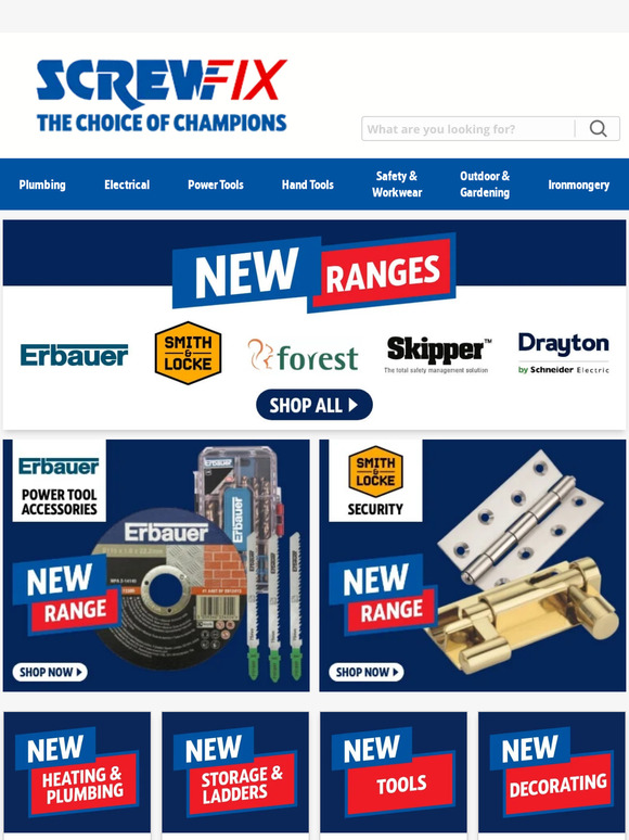 Screwfix: Introducing These New Ranges… | Milled