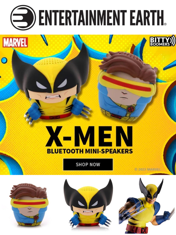 EntertainmentEarth.com: SDCC Reveal! Order New X-Men Bitty Boomers Speakers | Milled