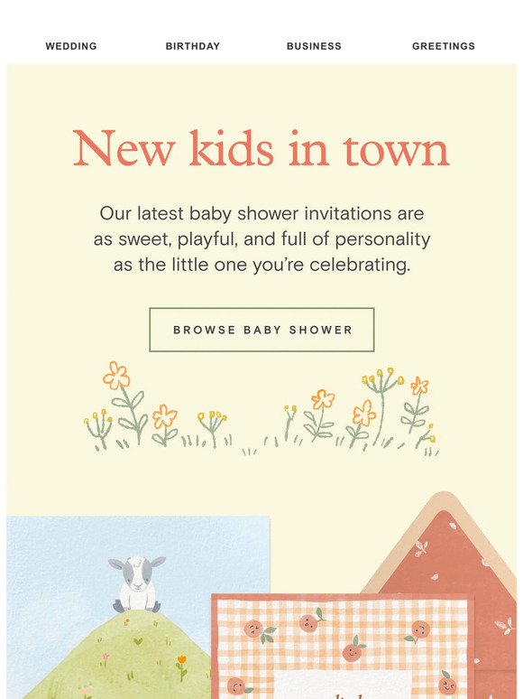 Paperless Post: Make way for new baby shower invites | Milled