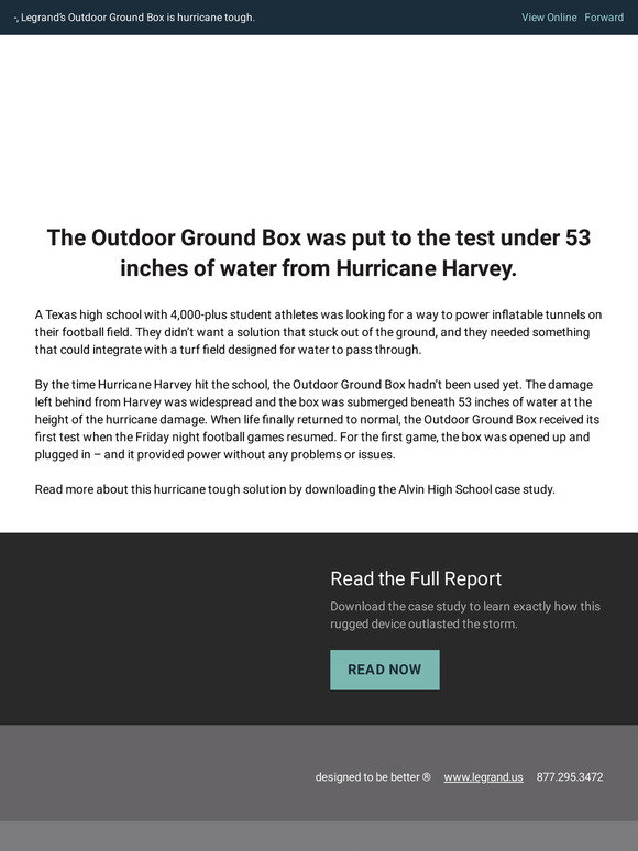 Legrand: The Outdoor Ground Box survives and thrives through a ...