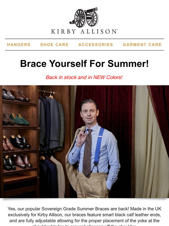 Kirby Allison: Back In Stock: Sovereign Grade Braces! Now in Summer ...