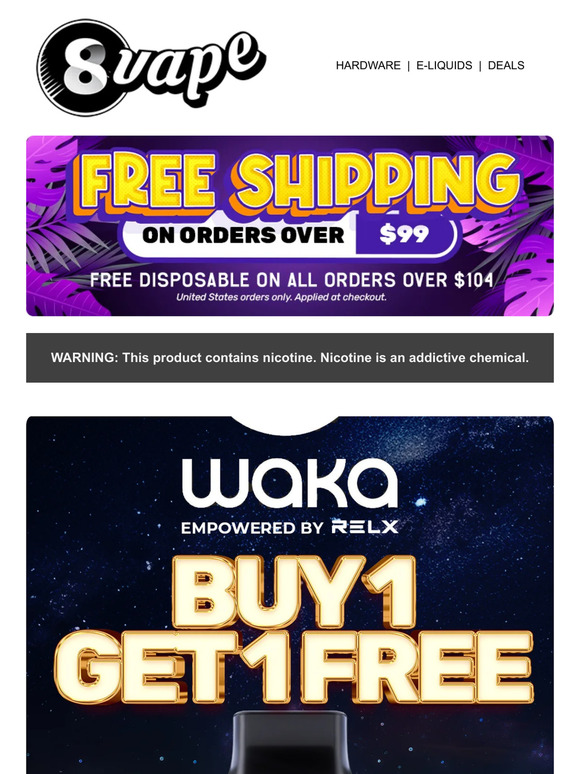 EightVape: Buy 1 Waka SoPro 10k Puffs and Get 1 Free - Limited Time ...