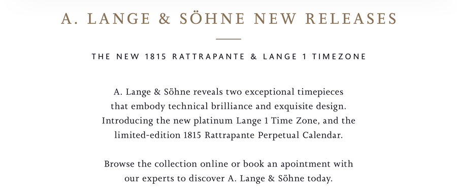 Watches of Switzerland: The new A. Lange & Söhne 1815 Rattrapante Perpetual Calendar & Lange 1 ...