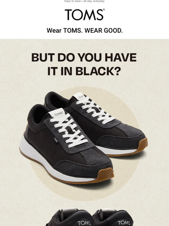 TOMS: The easiest color to style 🖤 | Milled