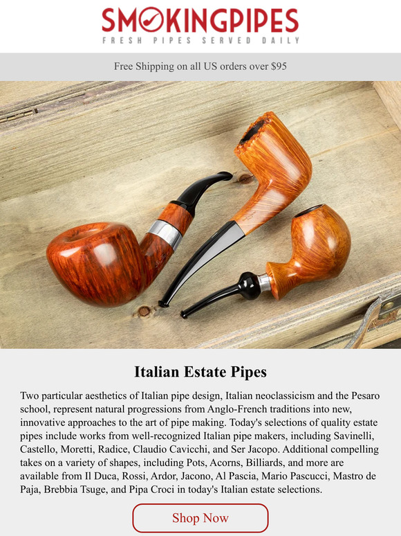 Smokingpipes: Italian Estate Pipes | Quality Pipes At An Attractive ...