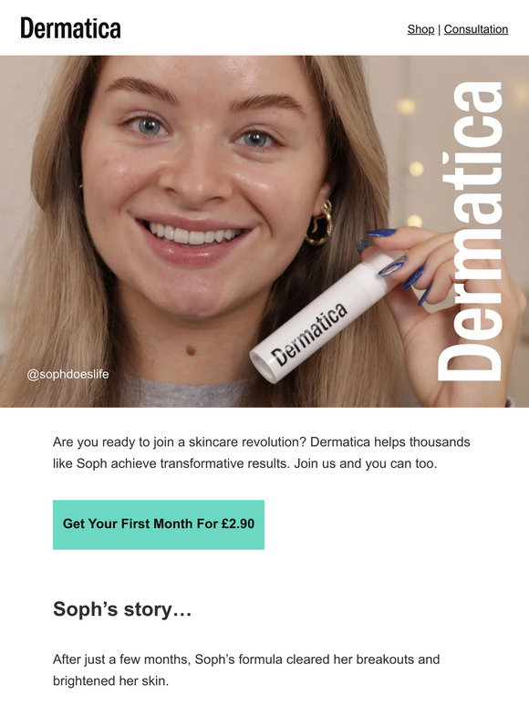 Dermatica: For Soph Headon, it has to be Dermatica 💙 | Milled