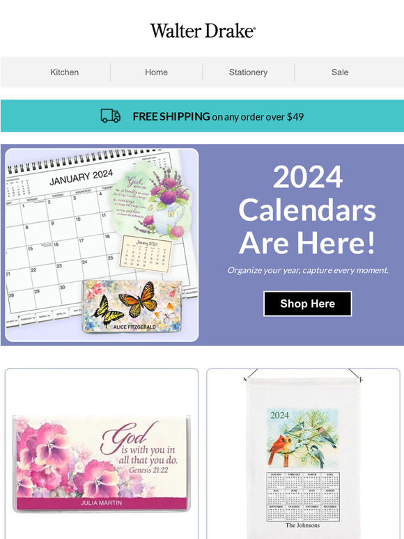 Walter Drake: Now In Stock: 2024 Calendars | Milled