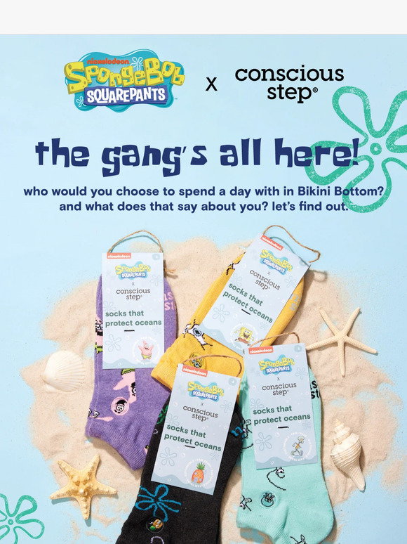 Conscious Step: Pick your favorite SpongeBob character | Milled