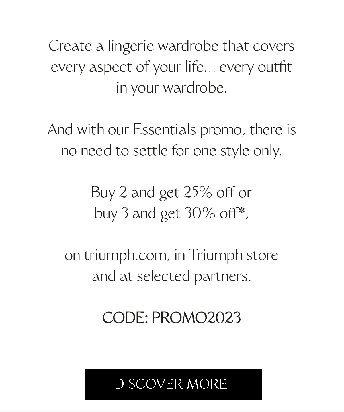 Triumph: Essential chic: the lingerie that makes an outfit | Milled