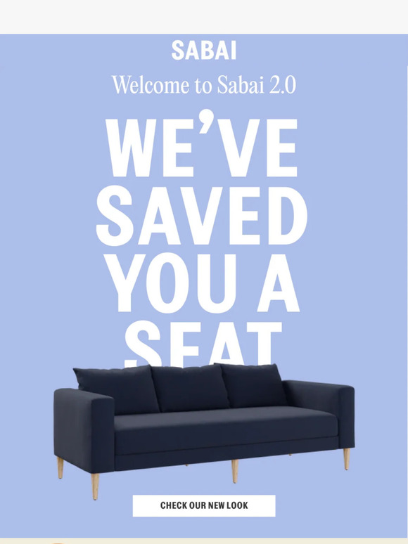 Sabai Design: BIG NEWS: We've got a whole new vibe | Milled