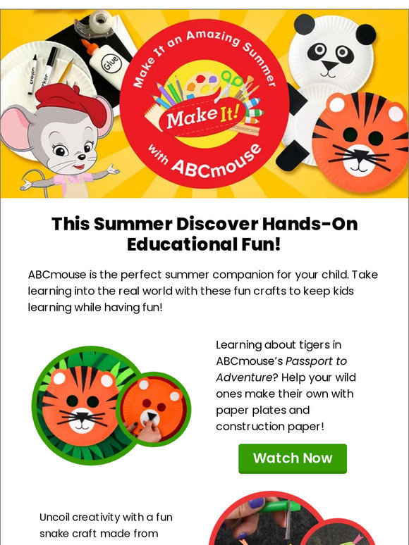ABCmouse: INSIDE: Craft Ideas and Learning Opportunities! | Milled