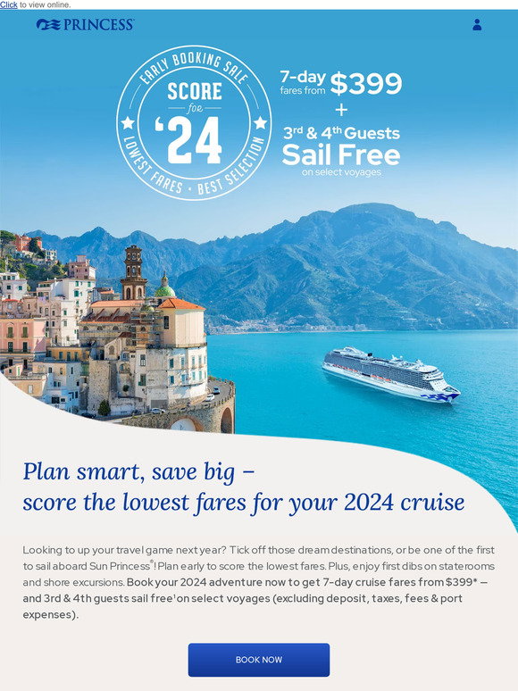 Princess Cruises: Pro tip: Get the lowest fares on 2024 cruises now ...