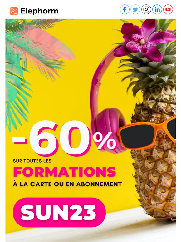 Elephorm FR: ⚡ -60% sur tout le catalogue avec le code SUN23 | Milled