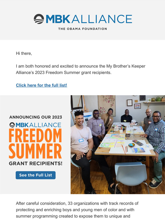 Obama Foundation: Congratulations to our 2023 Freedom Summer grant ...