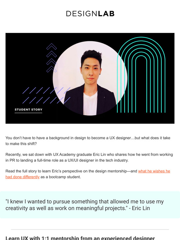 Designlab: Eric's career journey from PR to UX design | Milled