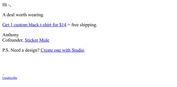 Sticker Mule: T-shirts | Milled