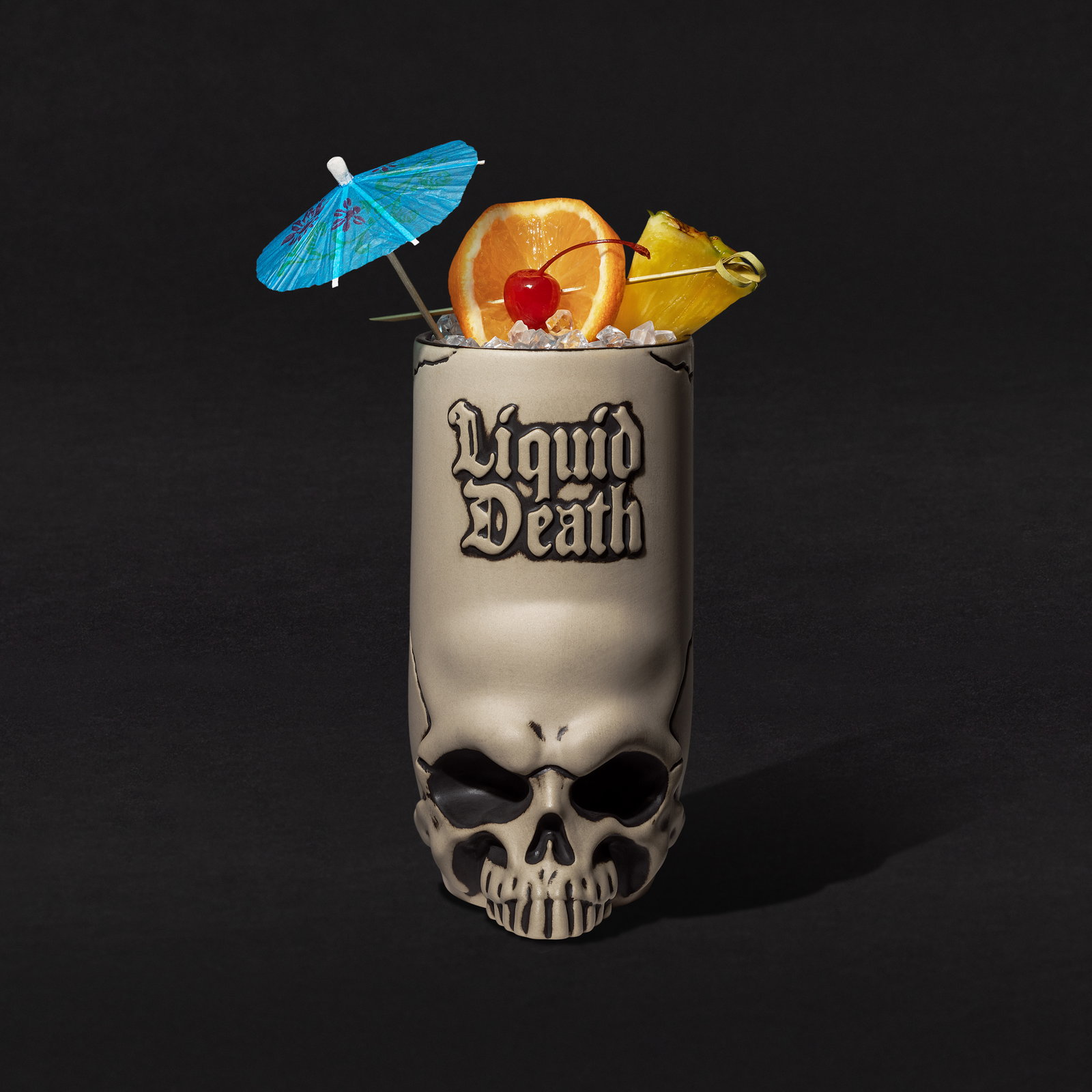 Liquid Death: Trophy Skull Tiki Mug | Milled