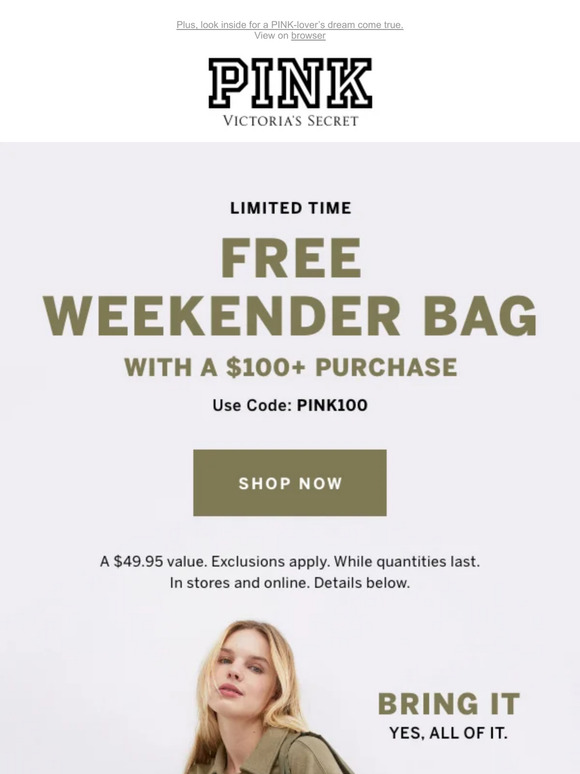 Victoria's Secret Email Newsletters: Shop Sales, Discounts, and Coupon ...