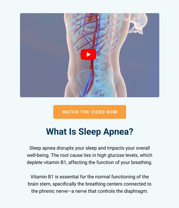 Dr. Berg: Blog/ YT Email: Sleep Apnea is a Nutritional Deficiency | Milled