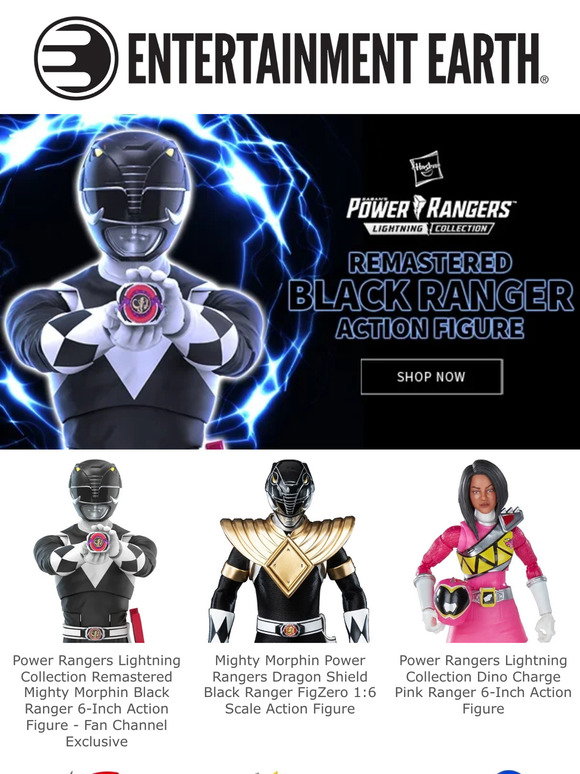 EntertainmentEarth.com: Look! SDCC Reveal - Power Rangers Black Ranger ...