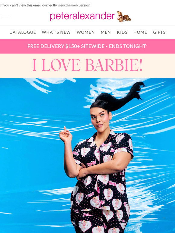 Peter Alexander: Celebrate Barbie mania with new PJ prints! | Milled