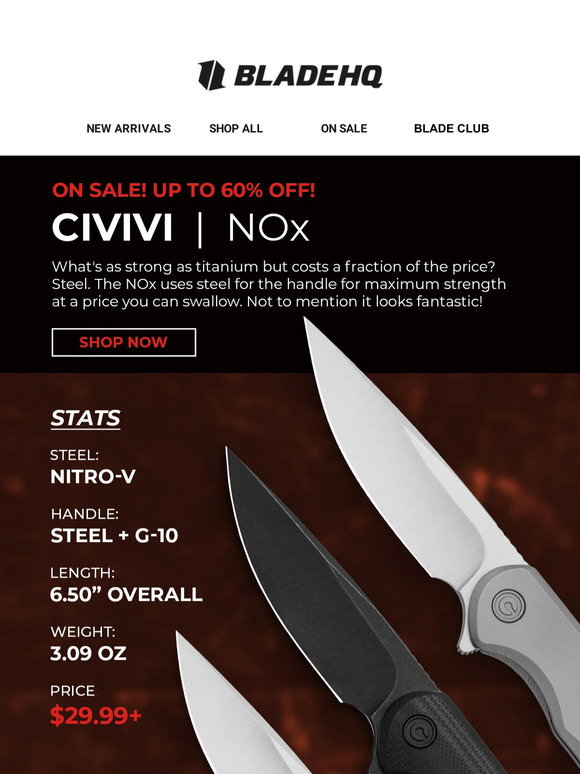 Blade HQ - Source: CIVIVI NOx - Maximum Strength, Minimal Price! | Milled