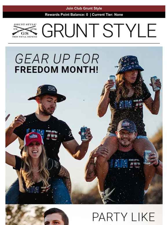 Grunt Style: Show Your Pride with the I AM 76 Collection: Patriotic T ...