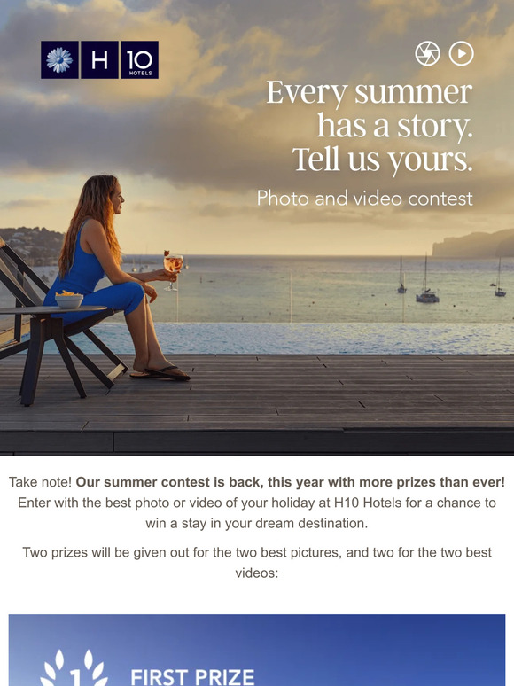 H10 Hotels: Summer contest 📷 📹 Enter to win a free stay! | Milled