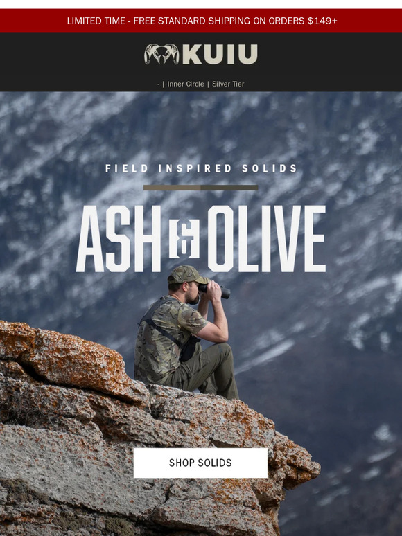 KUIU: Ash & Olive: KUIU's Most Versatile Solids | Milled