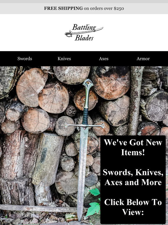 Battling Blades: New Swords, Knives, Shields and More | Battling Blades ...