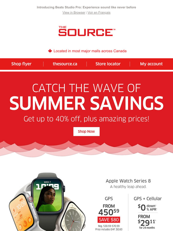 TheSource.ca: 🔥 Exclusive access: SAVE up to $80 on Apple Watch, plus ...