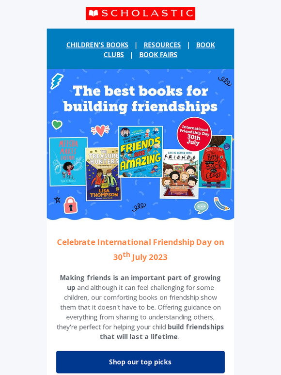Scholastic: The best books for building friendships 📚 | Milled