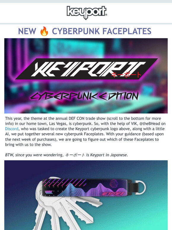 Keyport: NEW Cyberpunk Faceplates 🔥 Maker Space on Discord | Milled