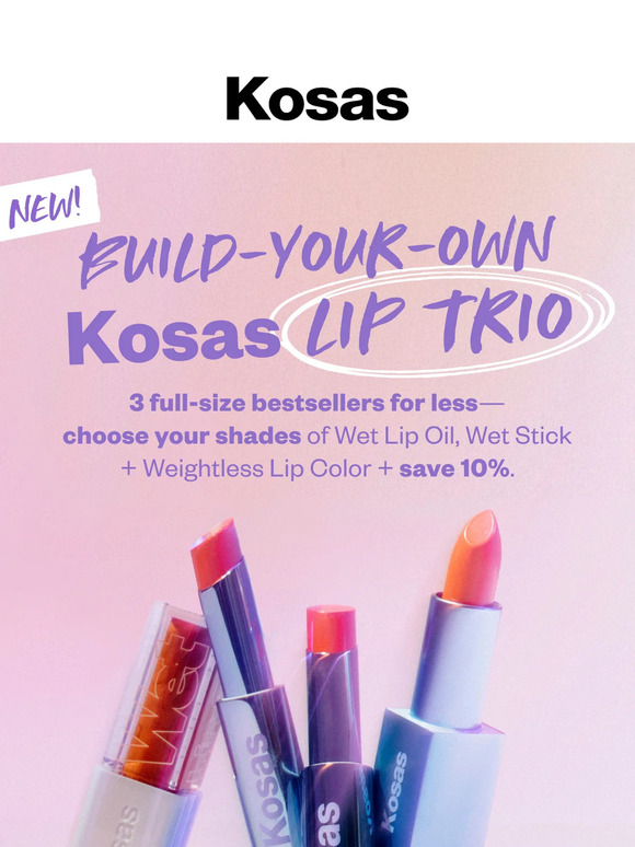 Kosas: NEW! Build-Your-Own Kosas Lip Trio | Milled