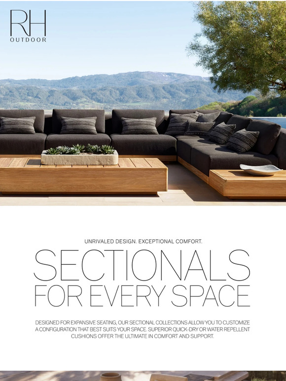 Restoration Hardware: Sectionals for Every Space. Explore Our ...